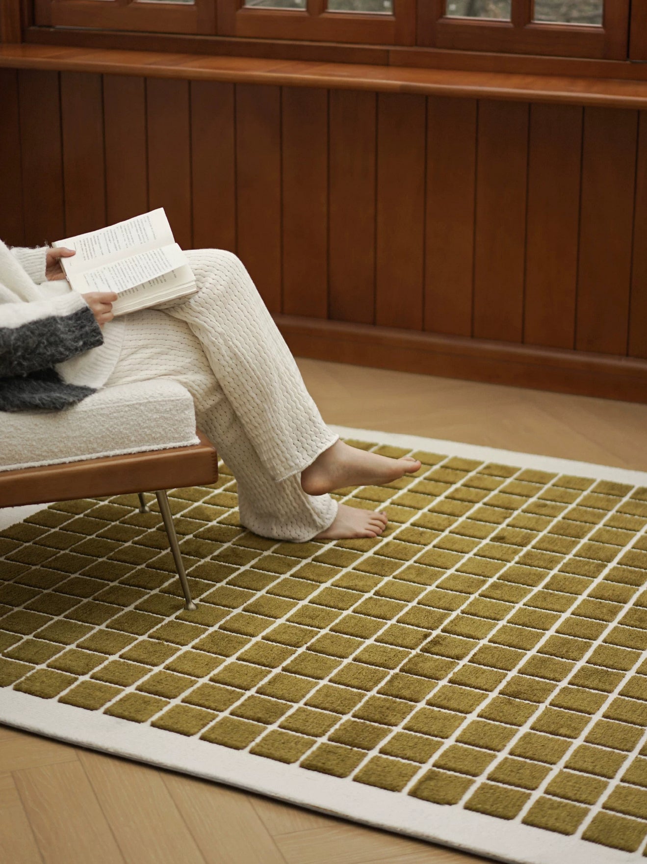 Matcha Cubes Rug – House of Marivelle